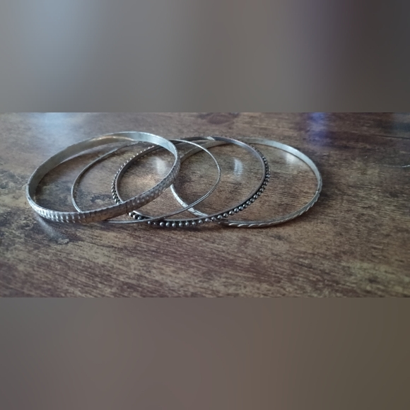 Accessories | 4 Gold Bangles | Poshmark